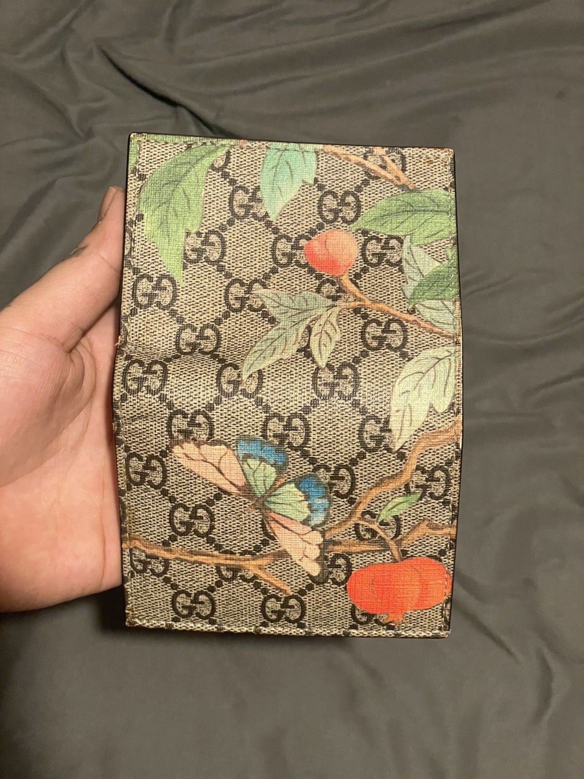 Designer × Gucci Gucci Butterly/Flower/Pumpkin Wallet (red interior ...