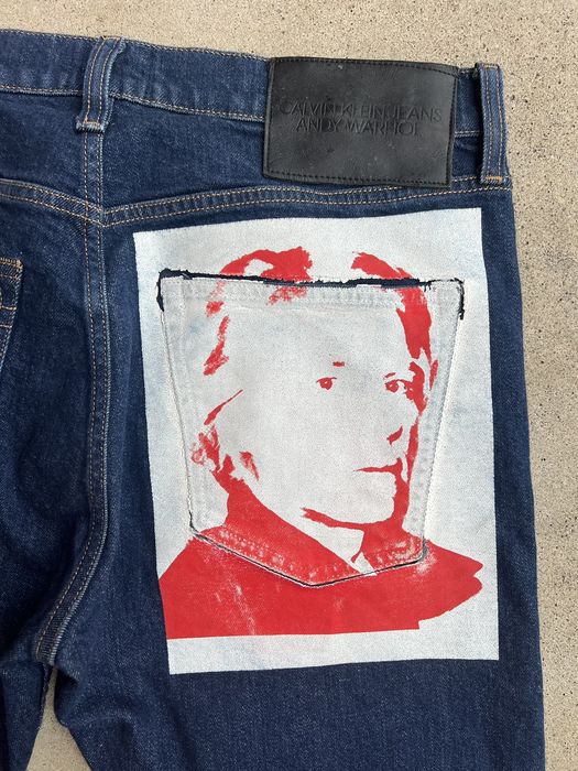 Raf Simons Andy Warhol Calvin Klein by Raf Simons raw denim portrait ...