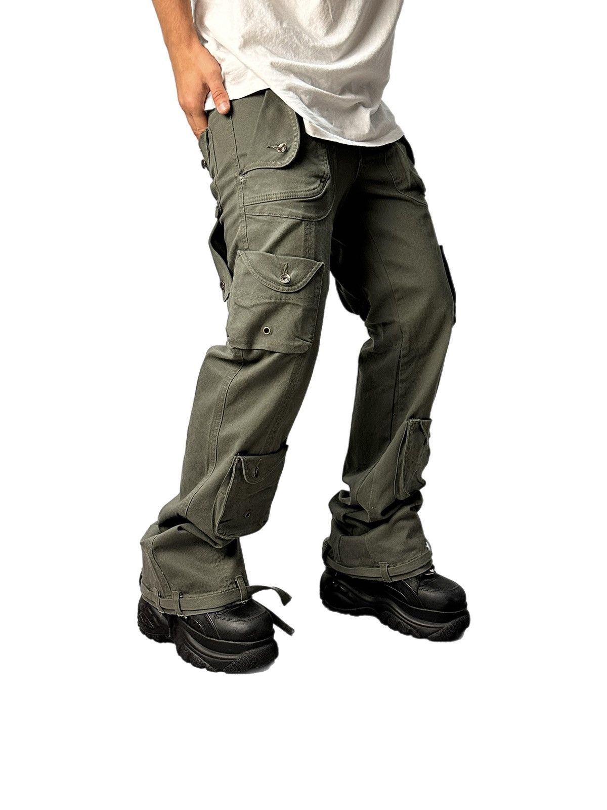 20471120 LGB Baggy GOA Flare Military Style Cargo Pants Tornado Mart ...