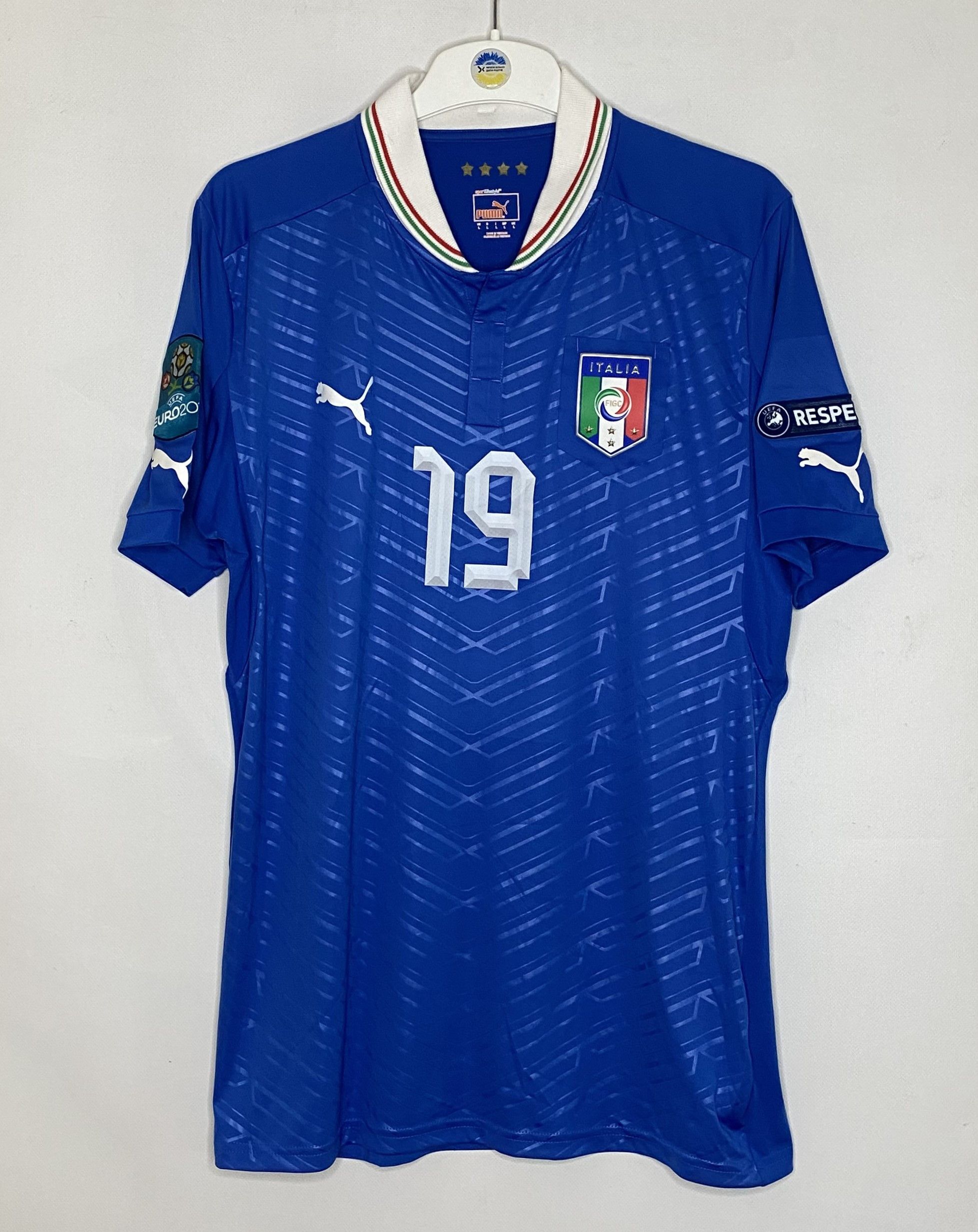 Puma ITALY 2012 HOME MATCH WORN UEFA EURO FOOTBALL SHIRT SOCCER | Grailed
