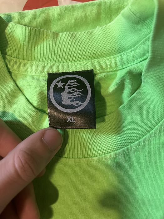 HELLSTAR Hellstar Studios Jesus Emblem Green Tee Shirt XL | Grailed