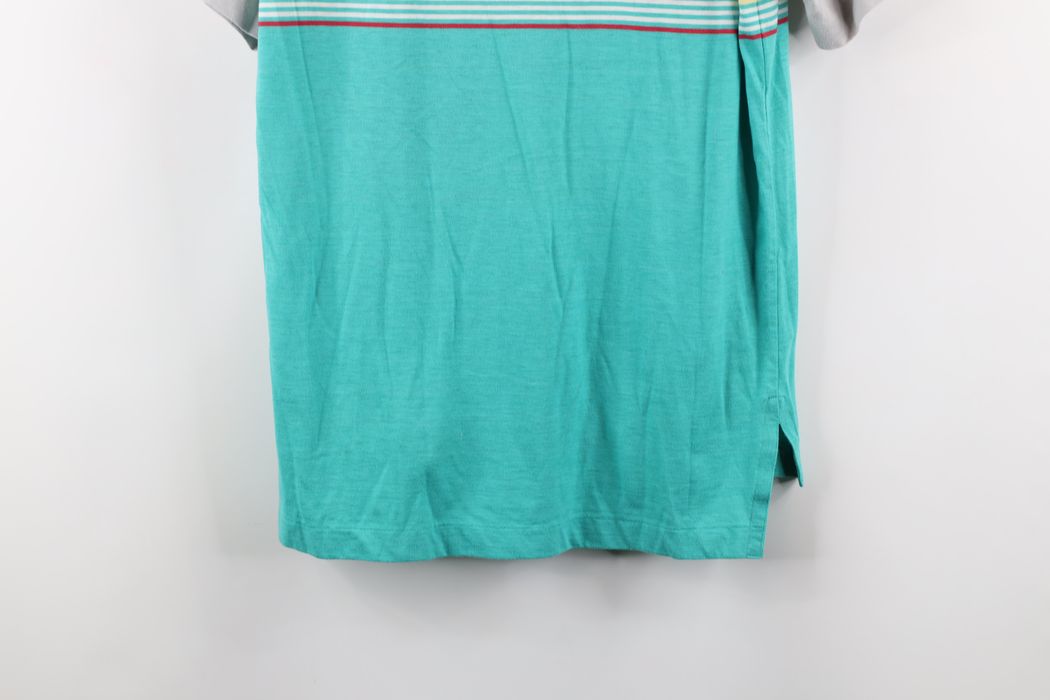 Vintage Vintage 80s Izod Lacoste Logo Rainbow Striped Polo Shirt | Grailed