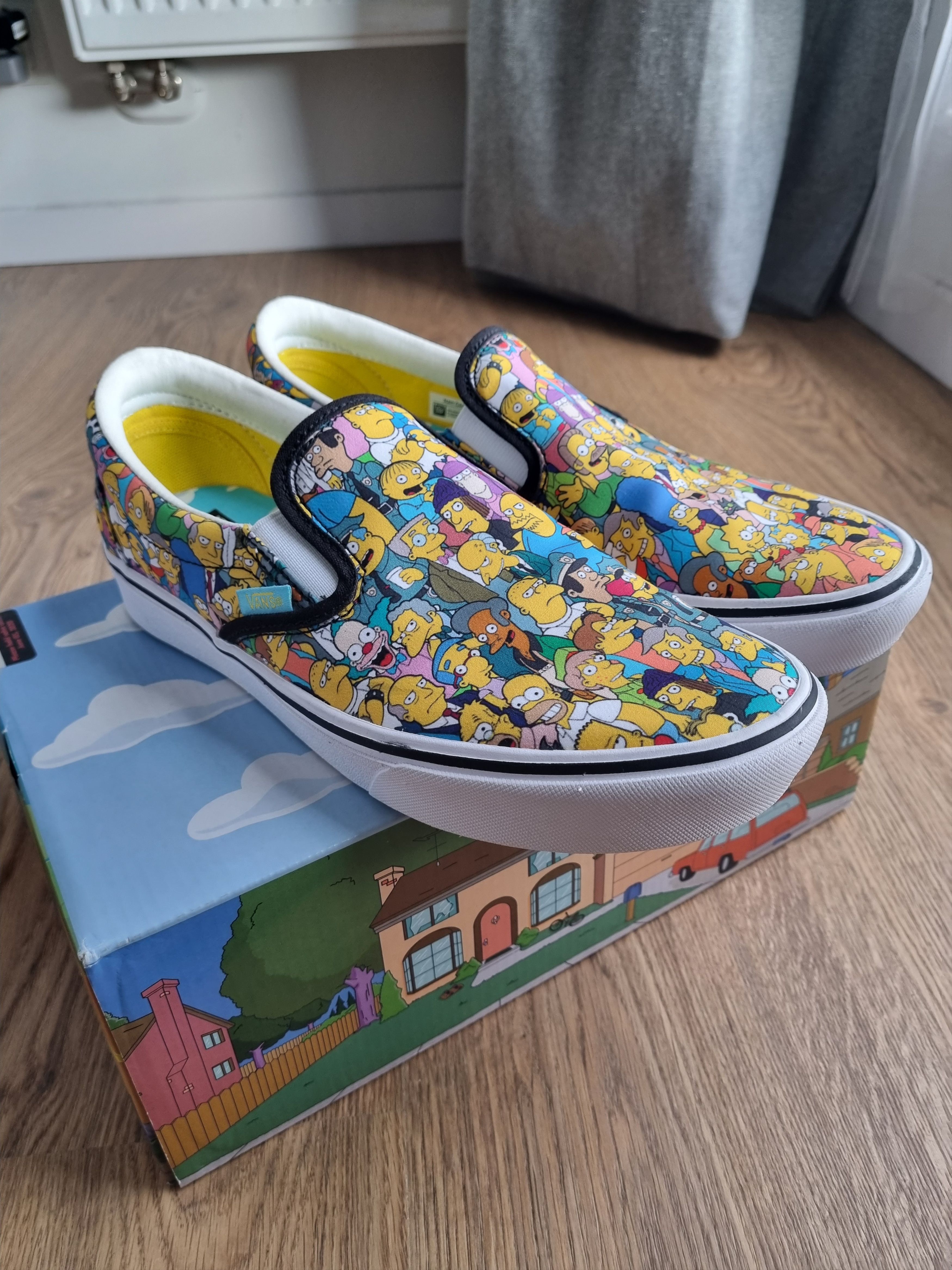 The Simpsons × Vans Vans Comfycush Slip-On The Simpsons Collage | Grailed