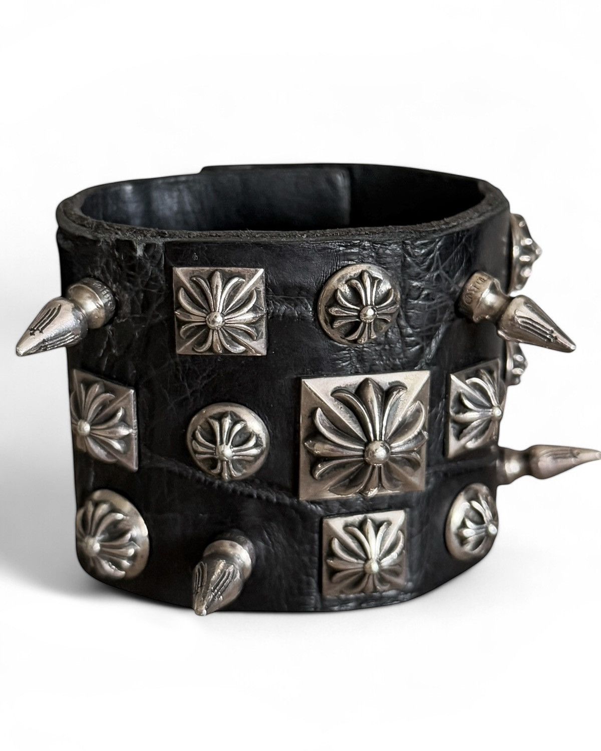 Chrome Hearts RARE Alligator Punk Stud Spike Bracelet | Grailed