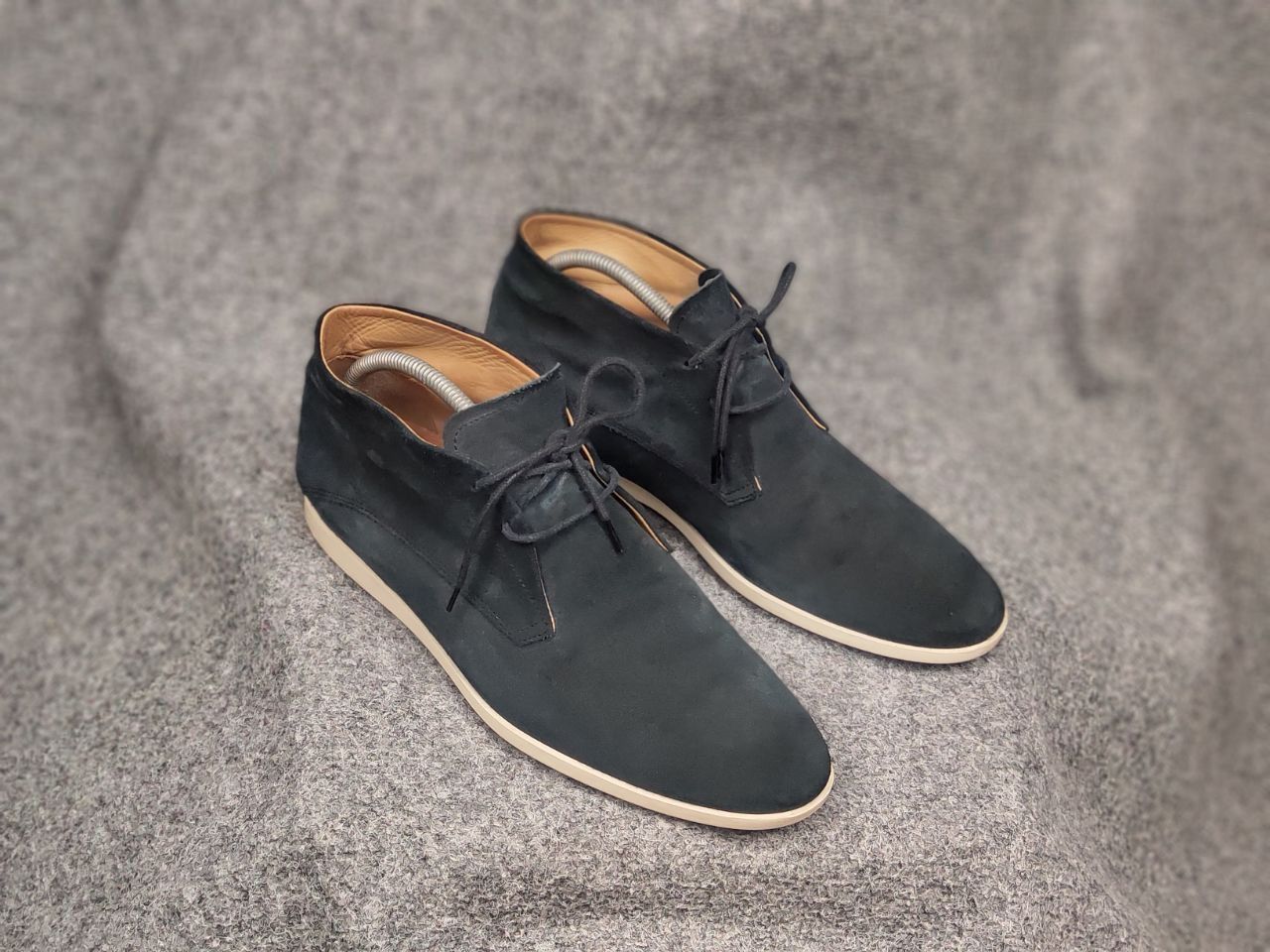 Tod's Tod's Design Suede Leather Blue Chukka Shoes Casual Boots | Grailed