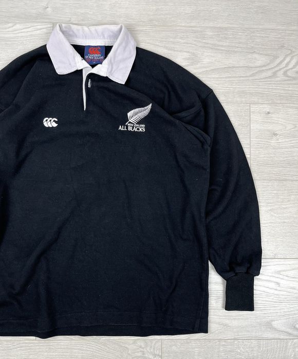 Vintage Canterbury Of New Zealand All Blacks Vintage 90s Rugby Shirt ...