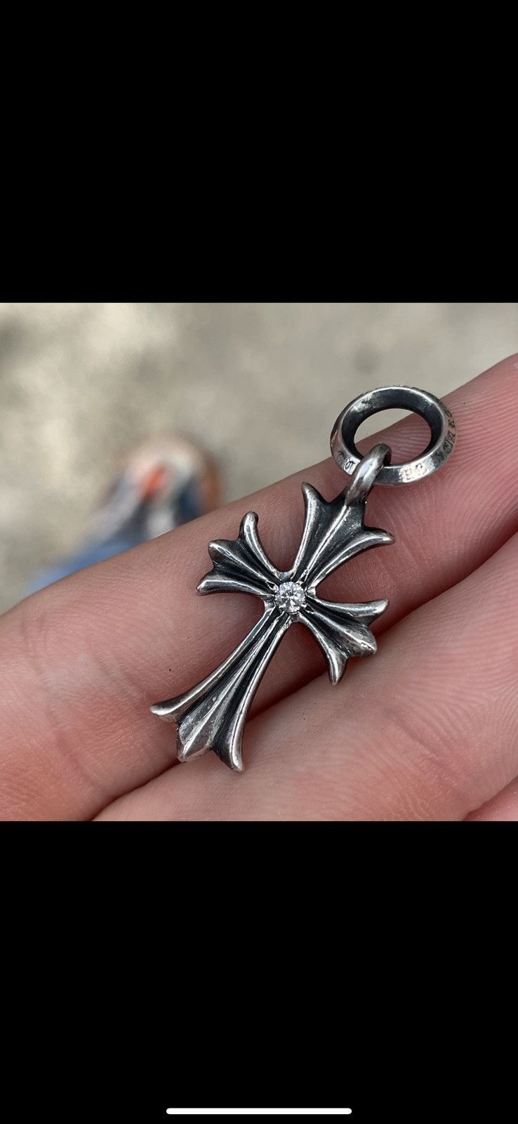 Chrome Hearts CHROME HEARTS TINY DIAMOND CROSS | Grailed