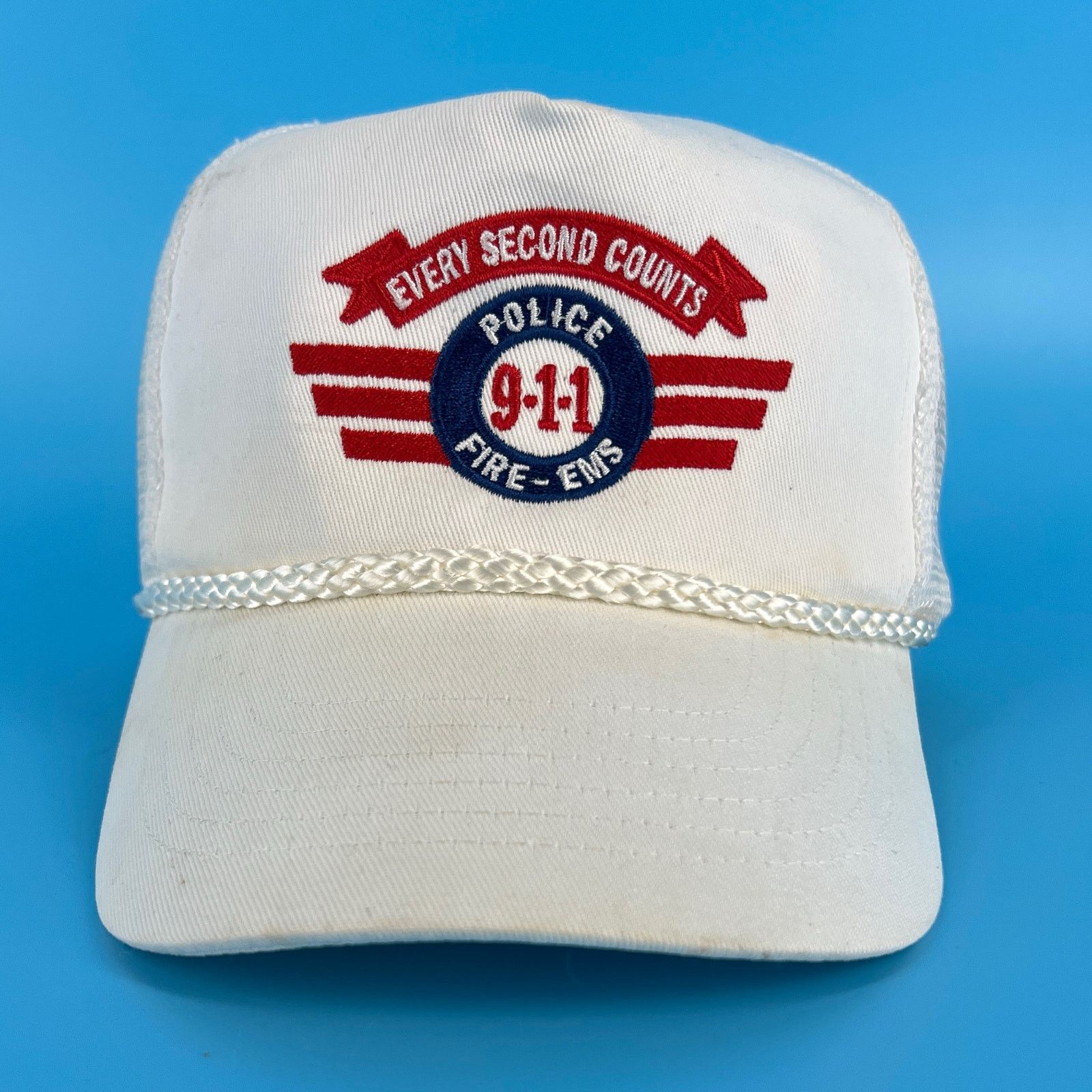 Vintage 90s 911 Police Fire Every Second Counts hat 1990s vintage | Grailed