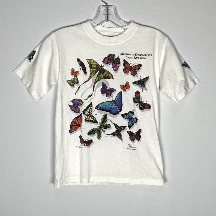 Anvil Vintage 2000 Anvil Tag Enviornmental Center Butterly Tee | Grailed
