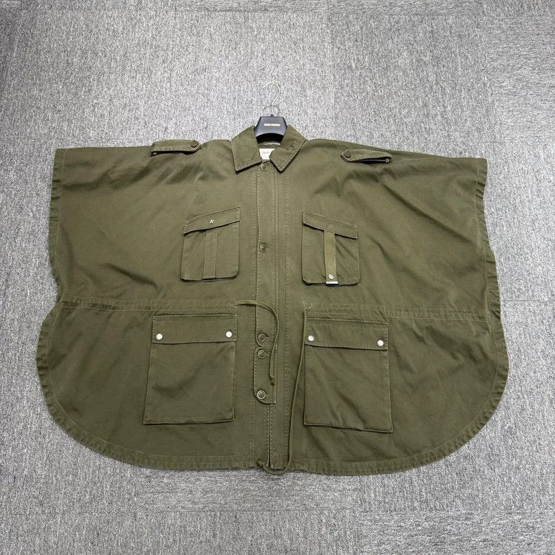 Saint Laurent Paris SLP Military Style Work Cloak Jacket | Grailed