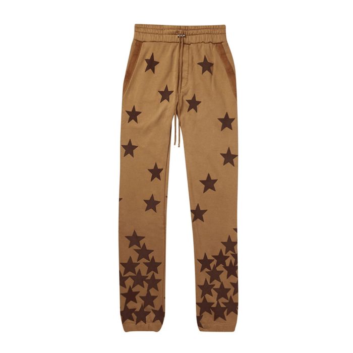 Amiri Amiri x Chemist Suede Star Patch Sweatpants Tobacco | Grailed