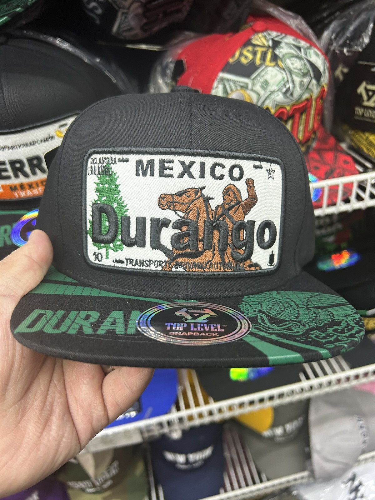 Streetwear × Vintage Durango México License Plate Emblem Adjustable Hat ...