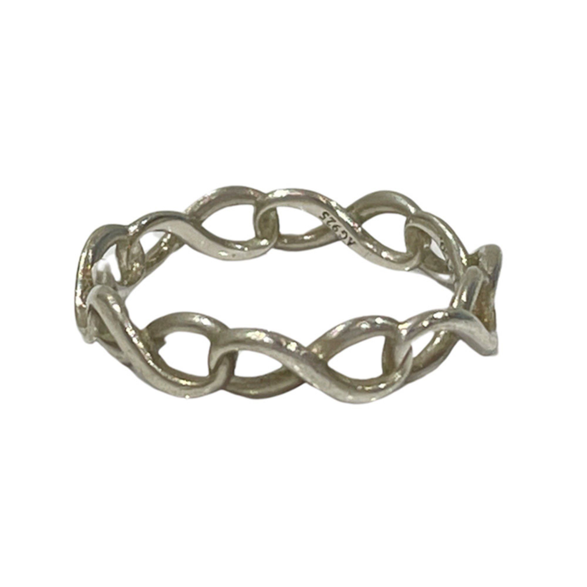 Tiffany & Co. TIFFANY&Co. Tiffany Silver 925 Ring Infinity Narrow Women ...