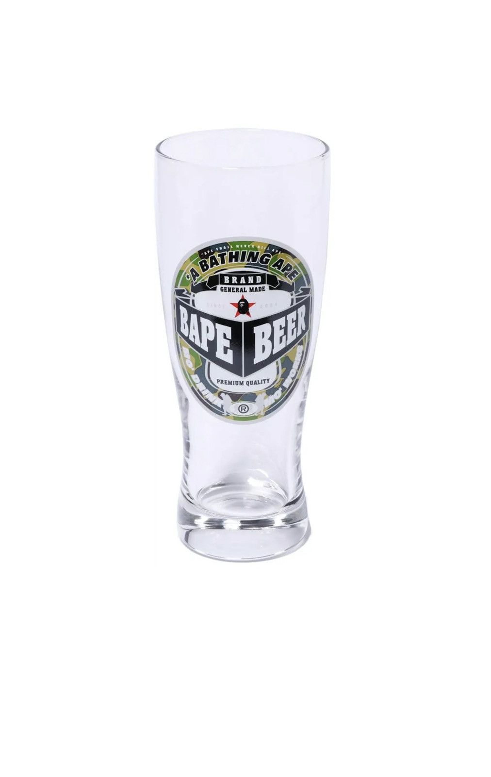 Bape SS22 Bape Beer Glass Clear | Grailed