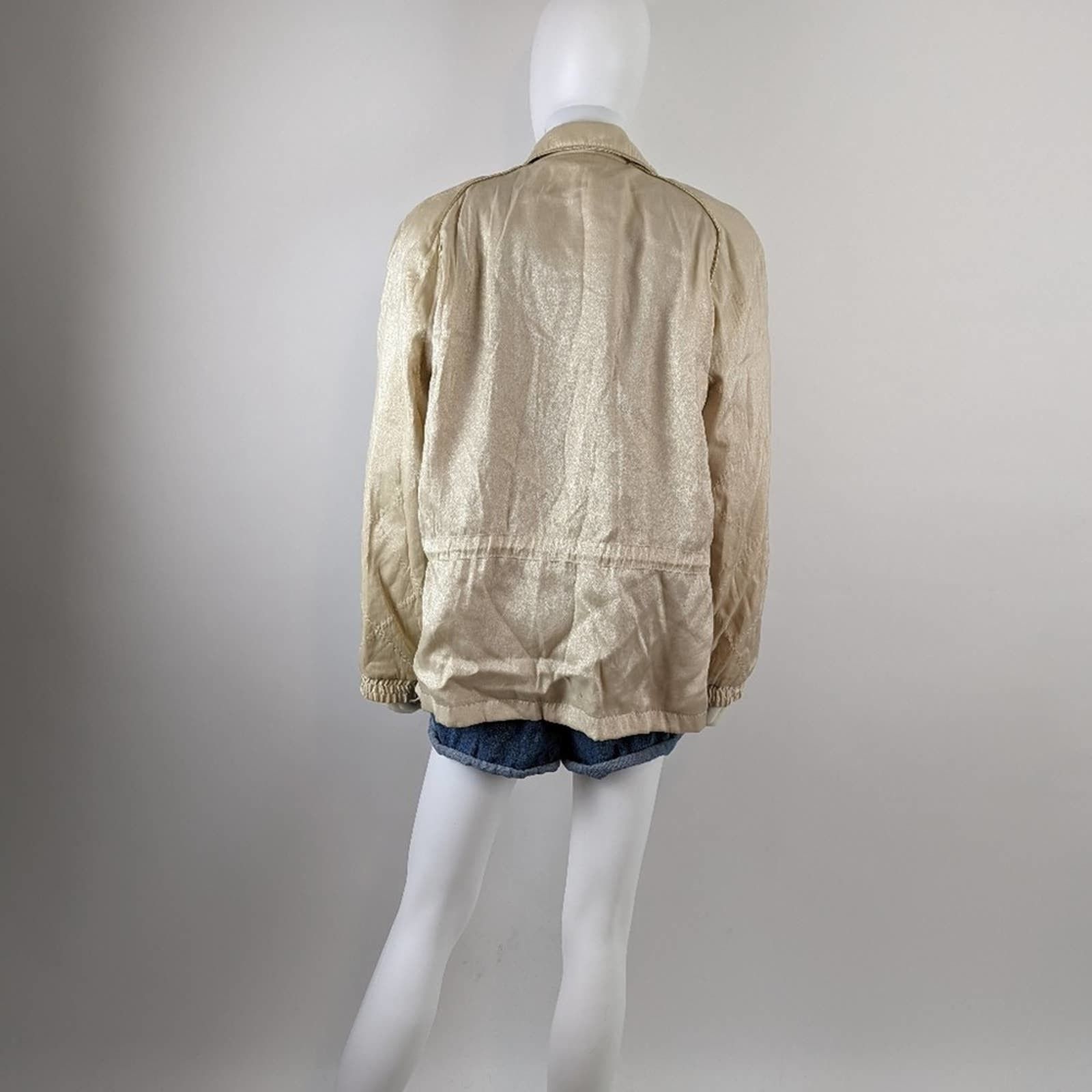Vintage Vintage East West Gold Quilted Jacket | Grailed