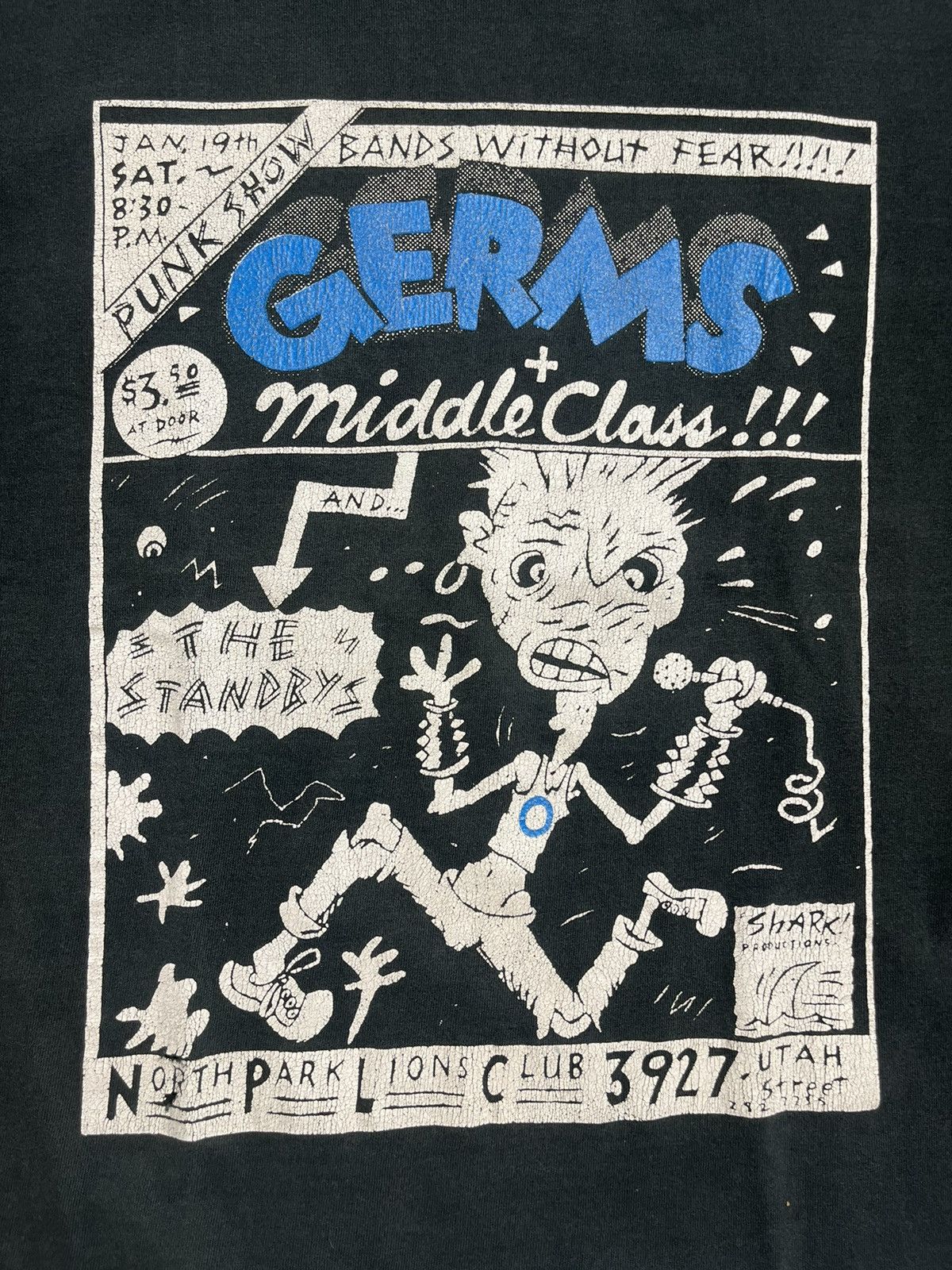 Vintage Vintage 90s The Germs Darby Crash Punk Band T-Shirt | Grailed