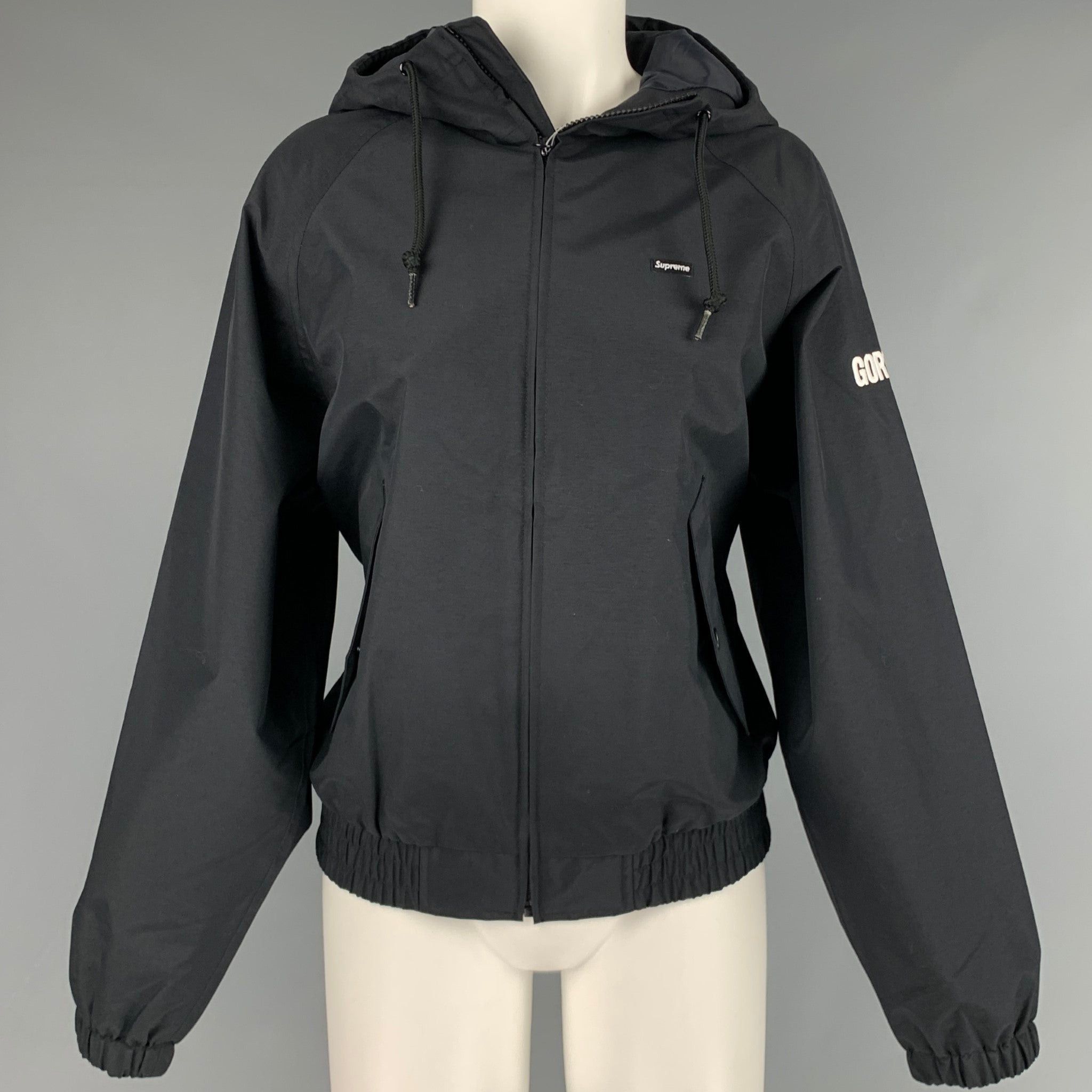 Supreme Black Nylon Windbreaker Jacket | Grailed