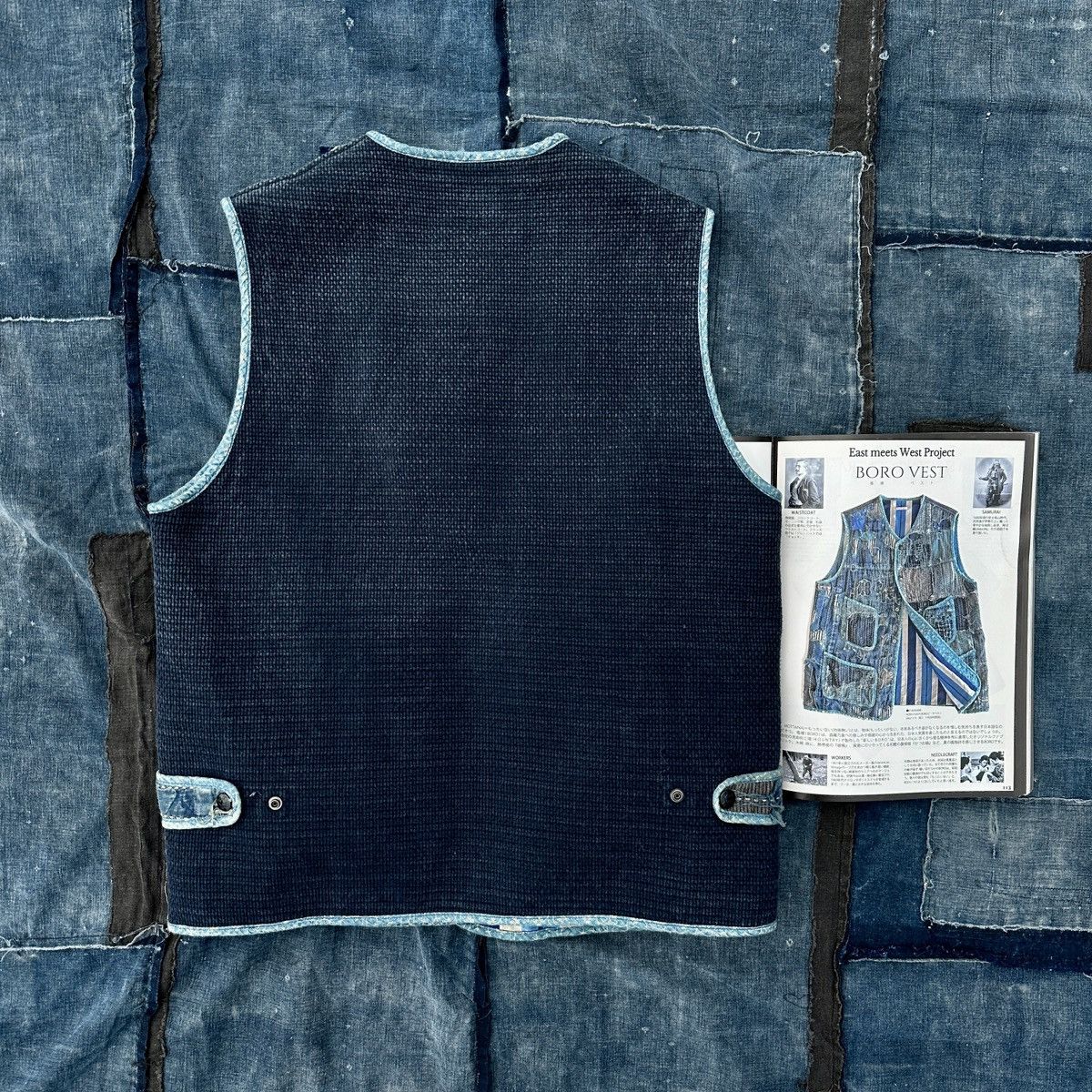Kapital × Kapital Kountry 2016 Nora Kaya BORO patchwork Beach vest ...