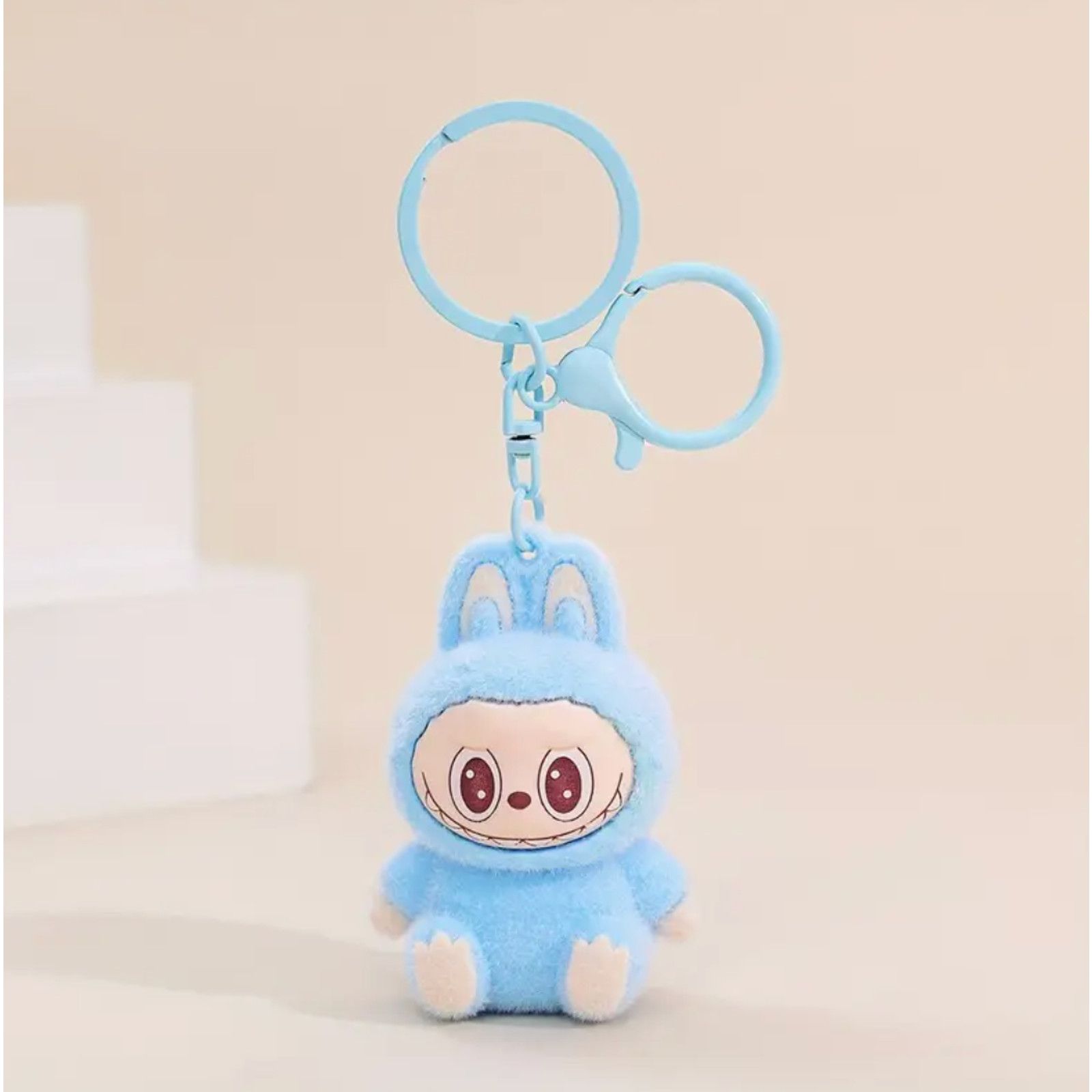 Enamel THE MONSTERS Popmart Labubu 3D Keychain - Blue | Grailed