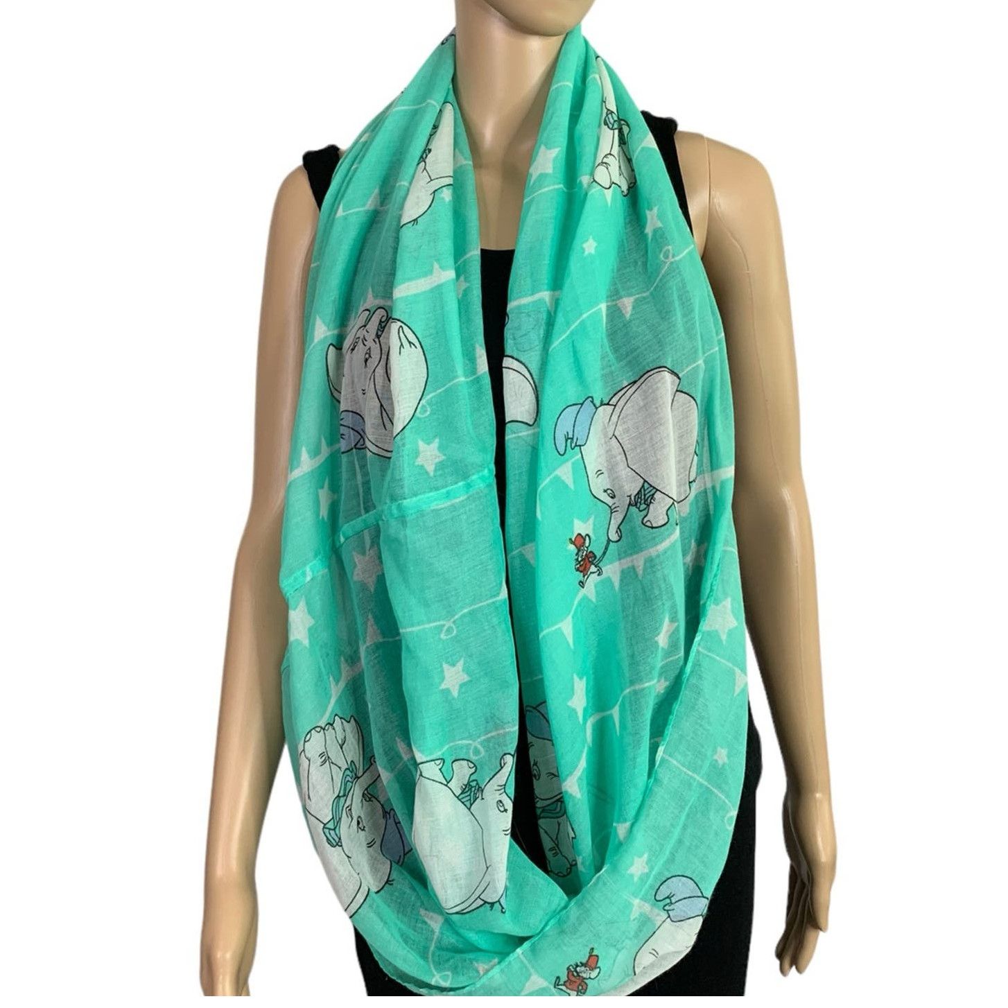 Disney Disney Dumbo Infinity Scarf Elephant Seafoam Green 68” | Grailed