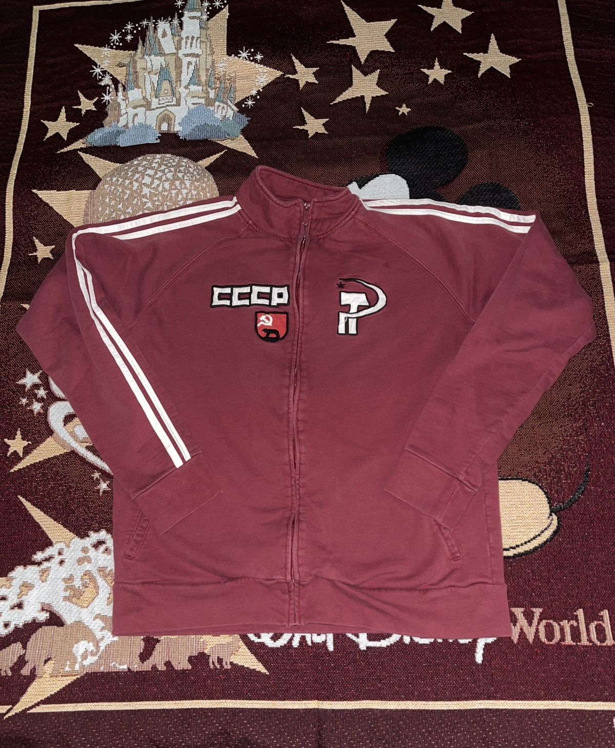 Streetwear × Vintage Vintage Y2K Roma CCCP Soviet Union Full Zip Track ...