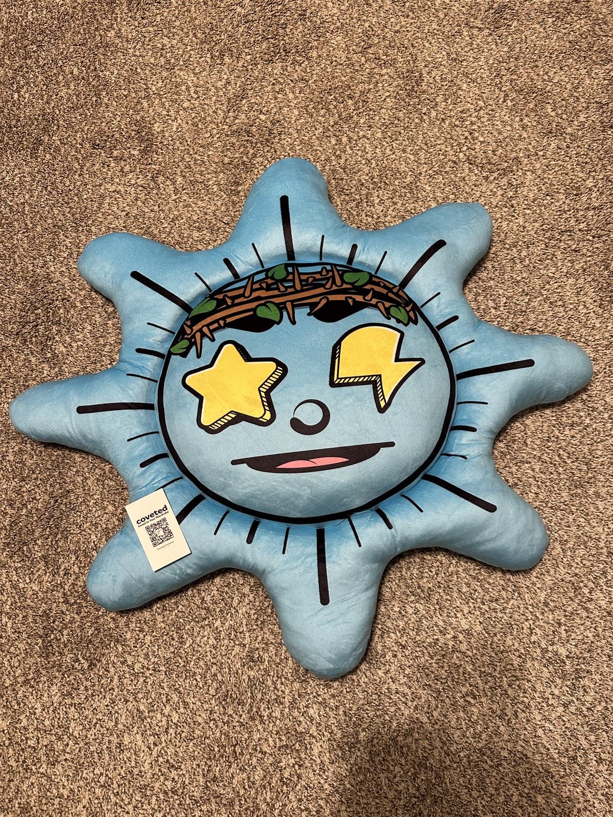 Glo Gang Glo Gang Giant Glo Sun Thorn Pillow Plush Blue | Grailed