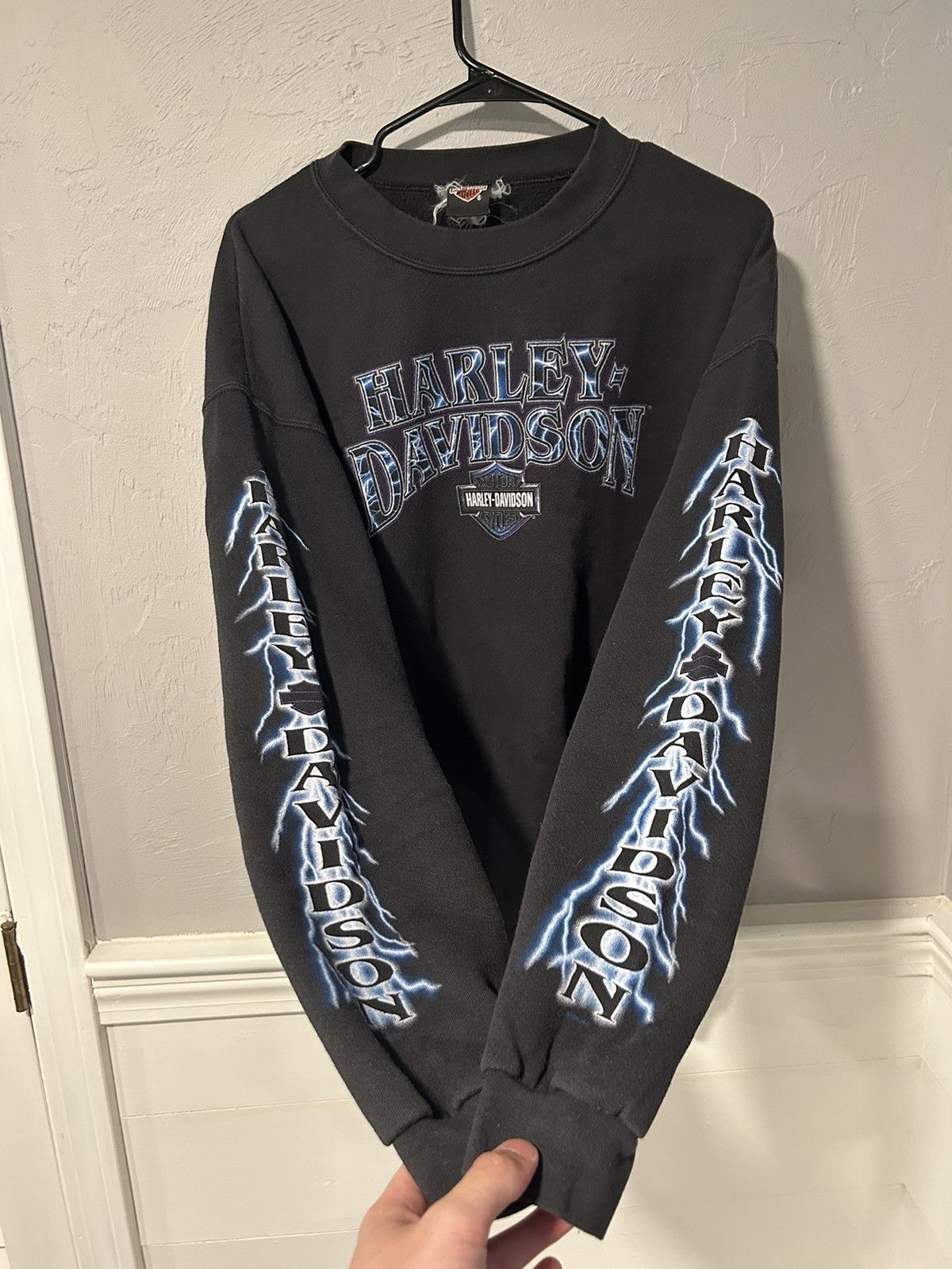 Harley Davidson Vintage Harley Davidson Lightening font spell out ...