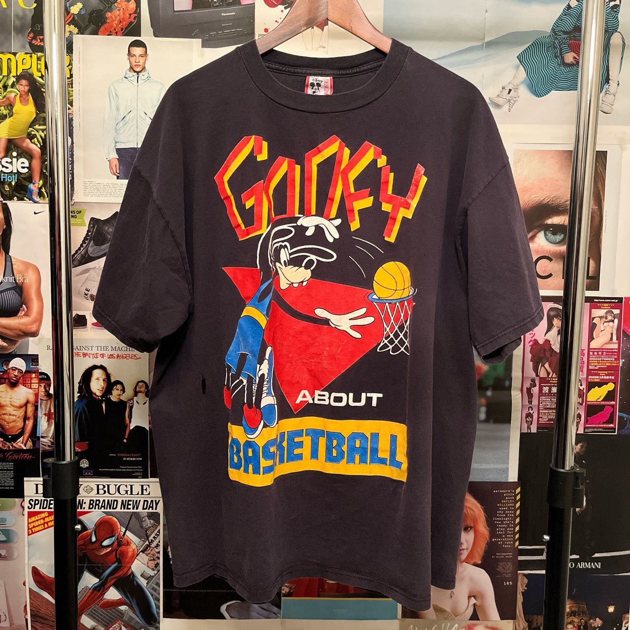 Disney × Mickey Unlimited × Vintage Vintage 90’s Goofy Basketball Shirt ...