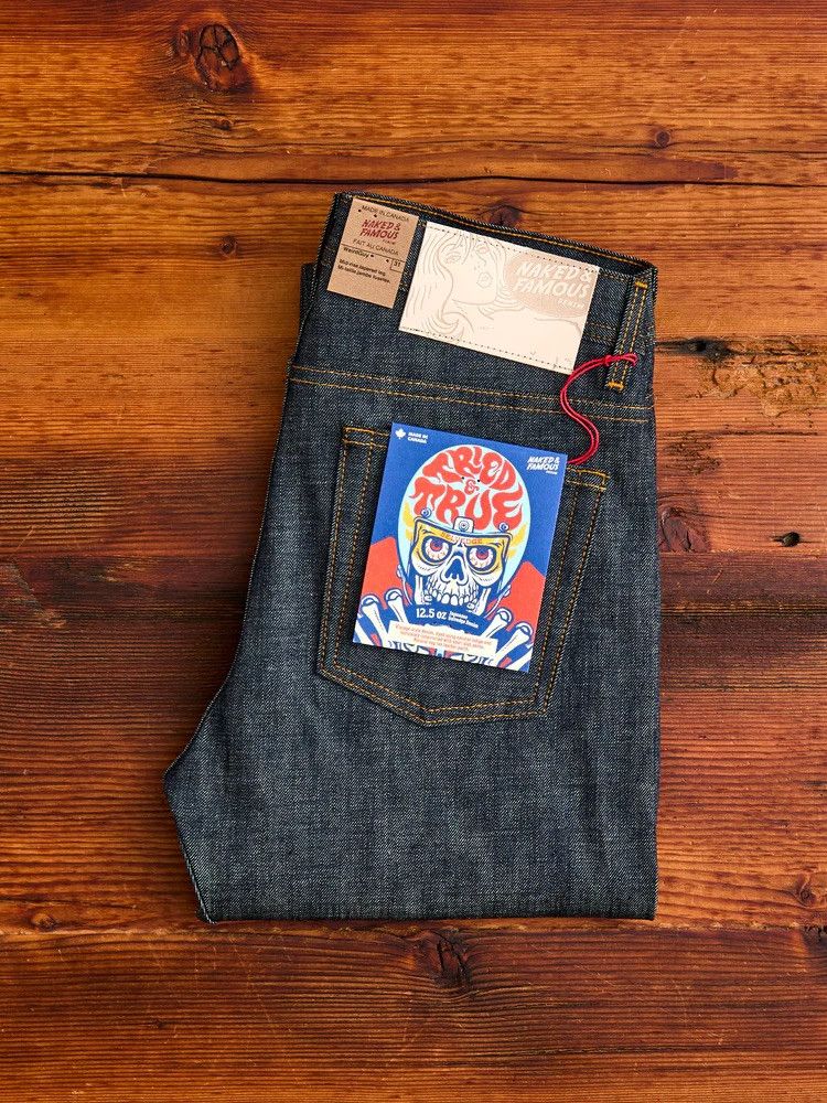 Naked & Famous Tried & True Selvedge 12.5oz Selvedge Denim - Weird Guy ...