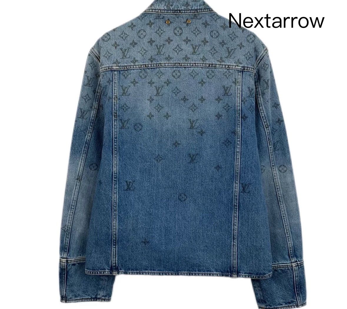 Louis Vuitton Louis Vuitton LV blue logo vintage lapel denim jacket ...