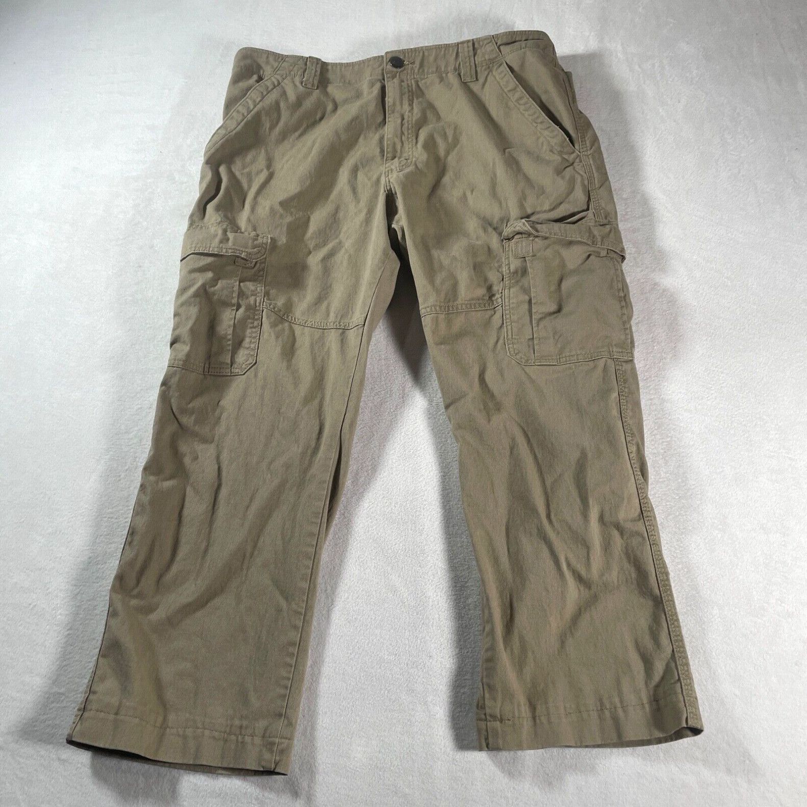 Wrangler Wrangler Cargo Pants 36 Mens Beige Work Wear Authentic Hiking ...