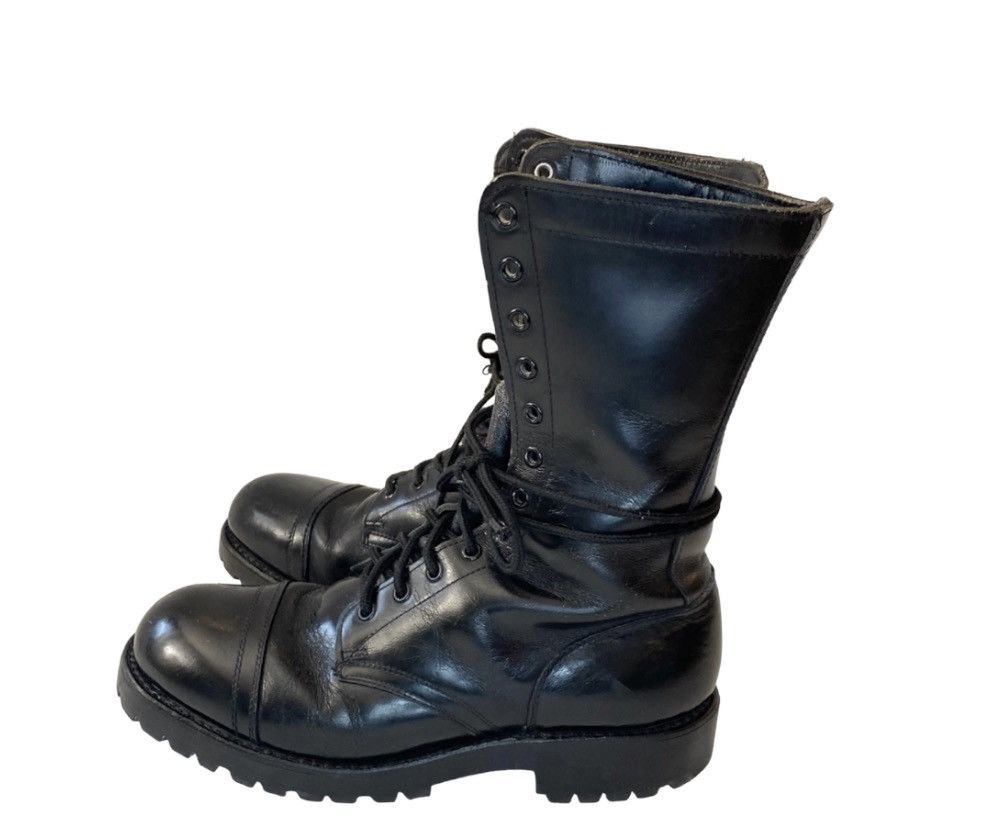 Military × Vintage 80s Vintage Opium Military Combat Leather Boots ...