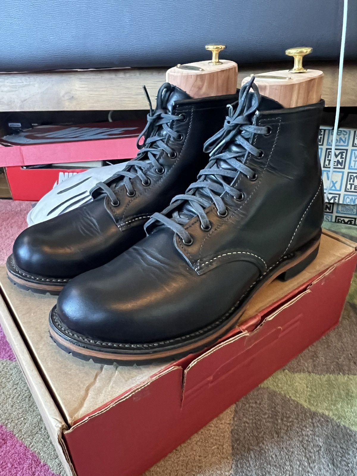 Red Wing Red Wing Heritage Beckman 9014 Black Featherstone Leather 9D ...