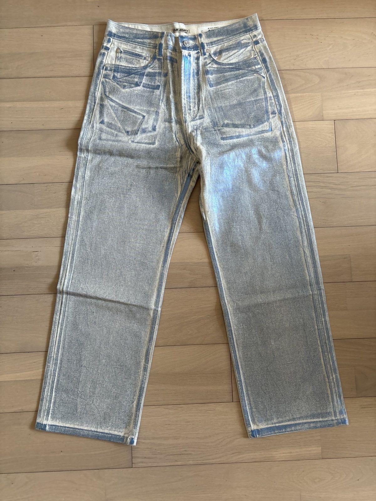 Our Legacy Third Cut Digital Foil Print Denim | Grailed