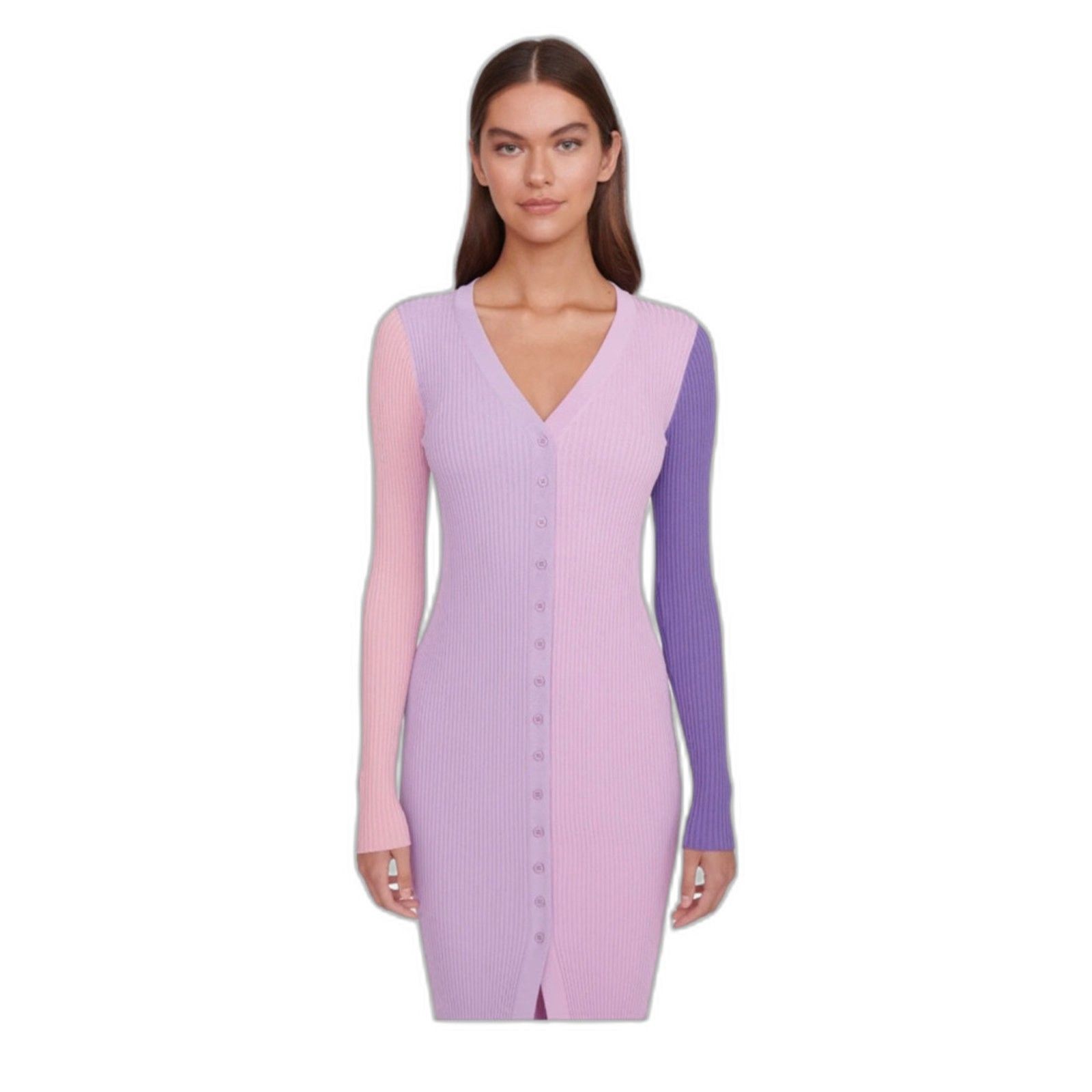 Staud STAUD Shoko colorblocked Midi Sweater Dress in Iris Multi M | Grailed