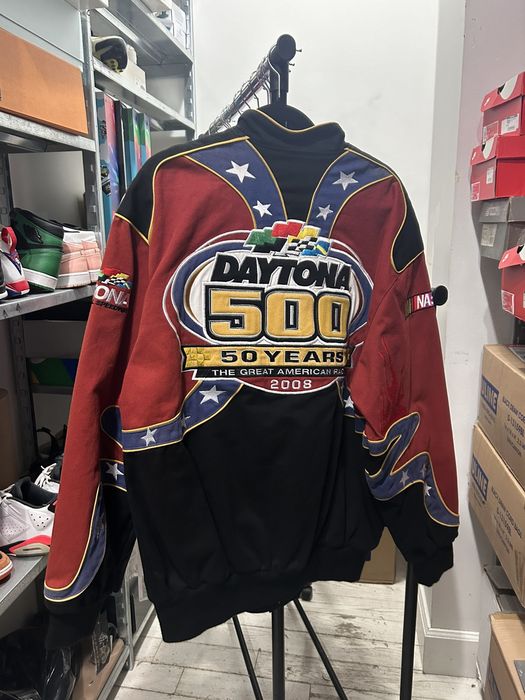 Vintage Y2K Daytona 500 2008 Flame NASCAR Racing Pit Jacket | Grailed