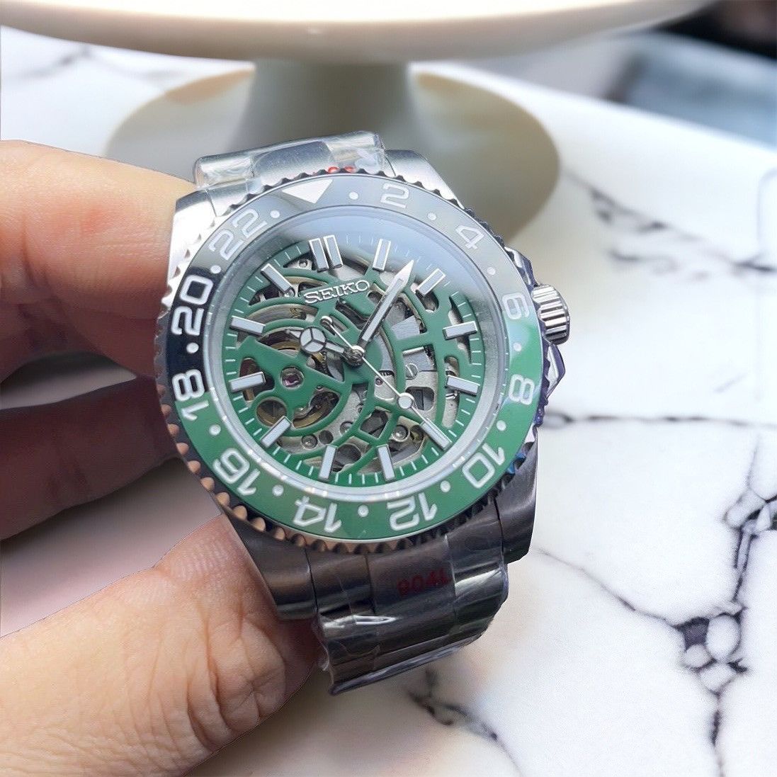 Japanese Brand × Seiko × Watch Seiko Mod NH35 GMT-Master 2 Sprite ...