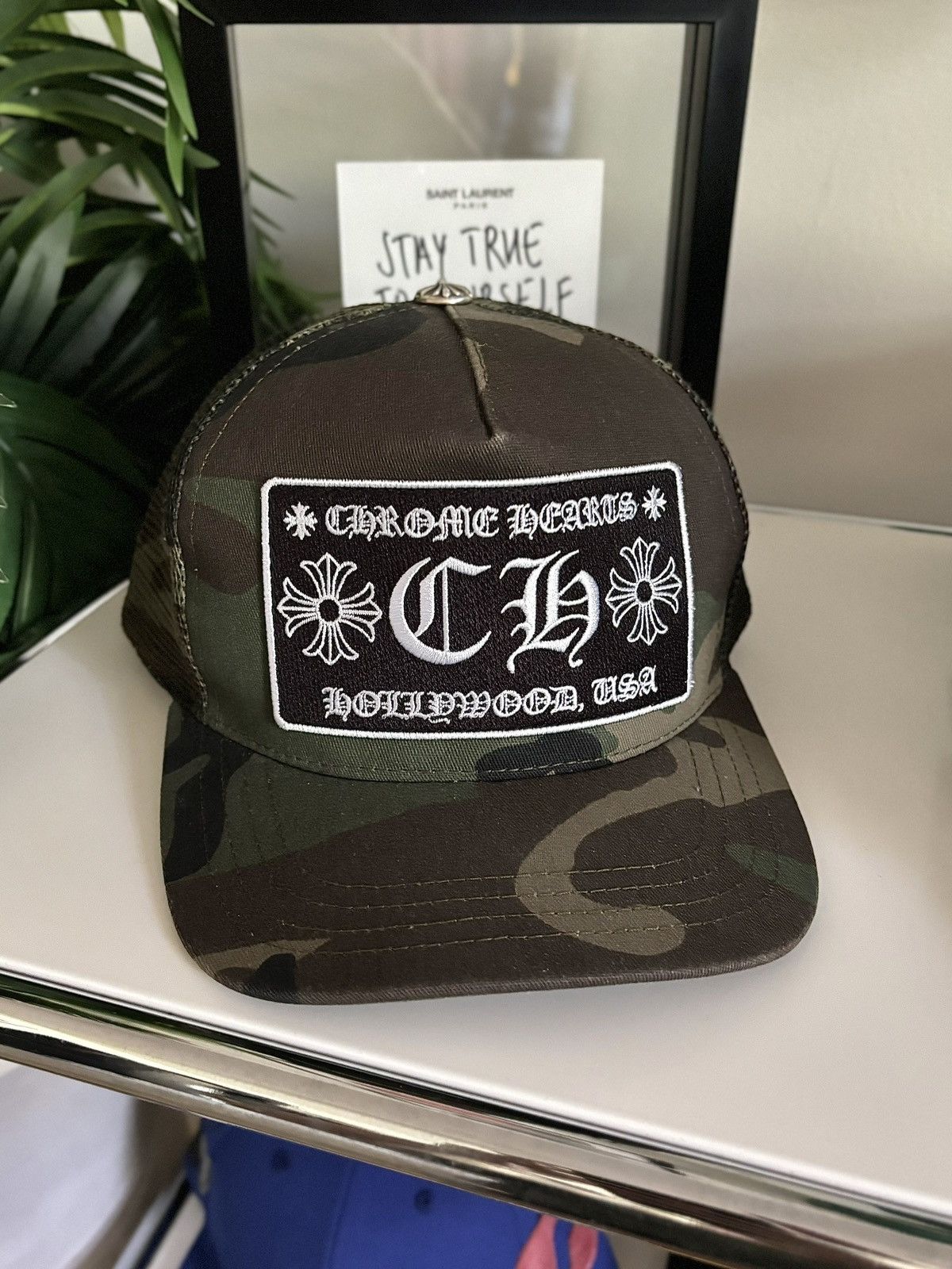 Chrome Hearts HOLLYWOOD PATCH HAT | Grailed