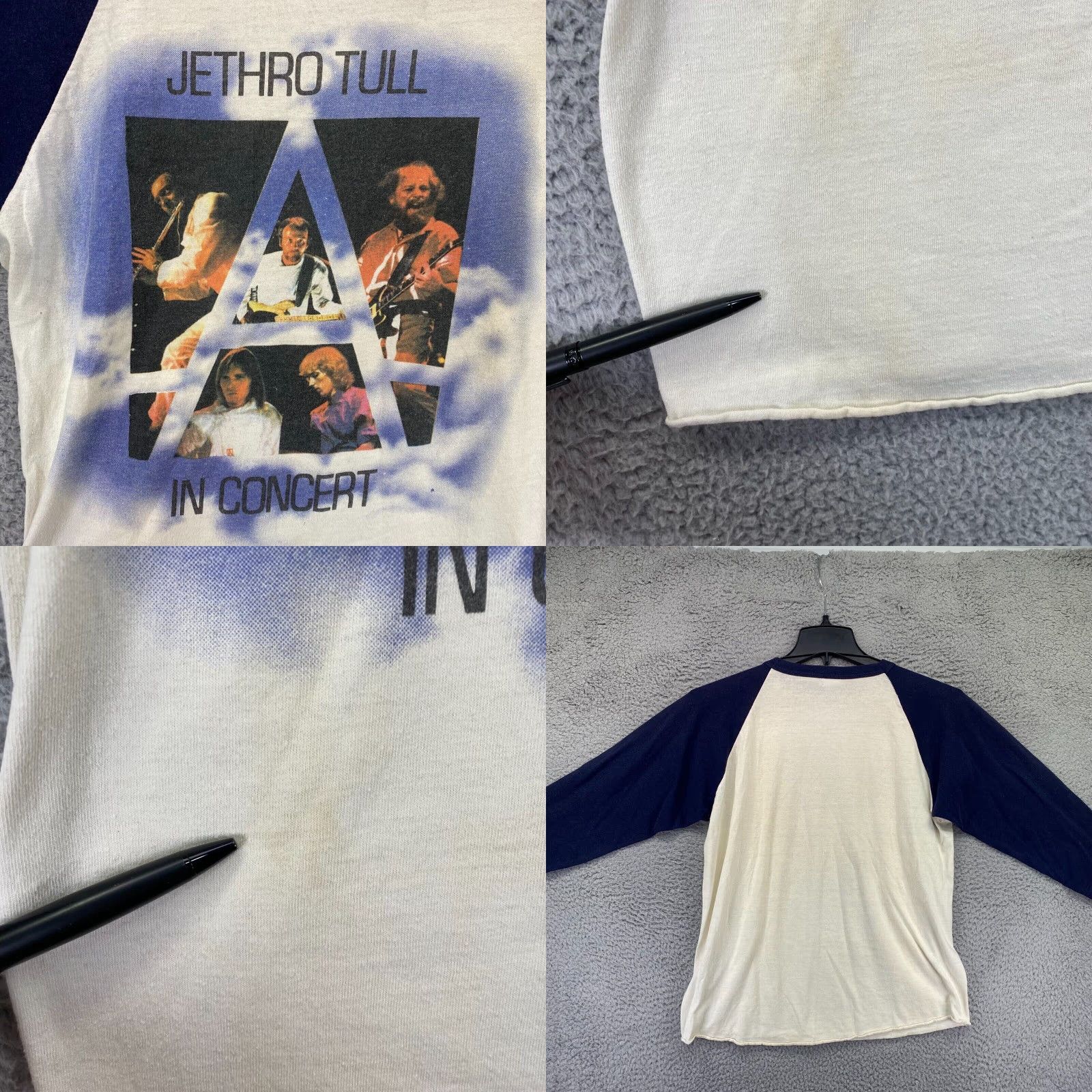 Vintage VINTAGE 1980s Jethro Tull Rock Band Shirt Adult Large White ...