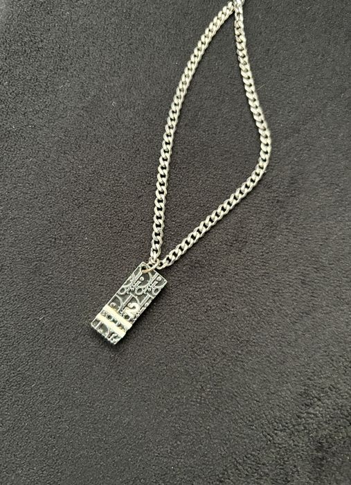Dior Christian Dior Pendant x Cuban Link Chain | Grailed