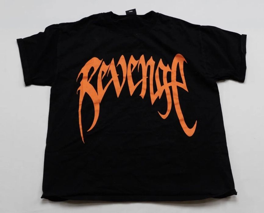 Revenge *BRAND NEW* Revenge Arch T-Shirt Black/Orange Large | Grailed