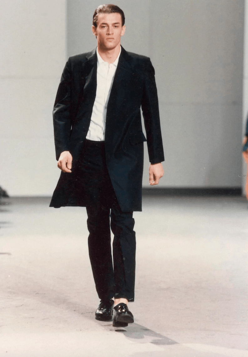 Helmut Lang Vintage HELMUT LANG Archival Mens Cotton Wool Trench Coat ...