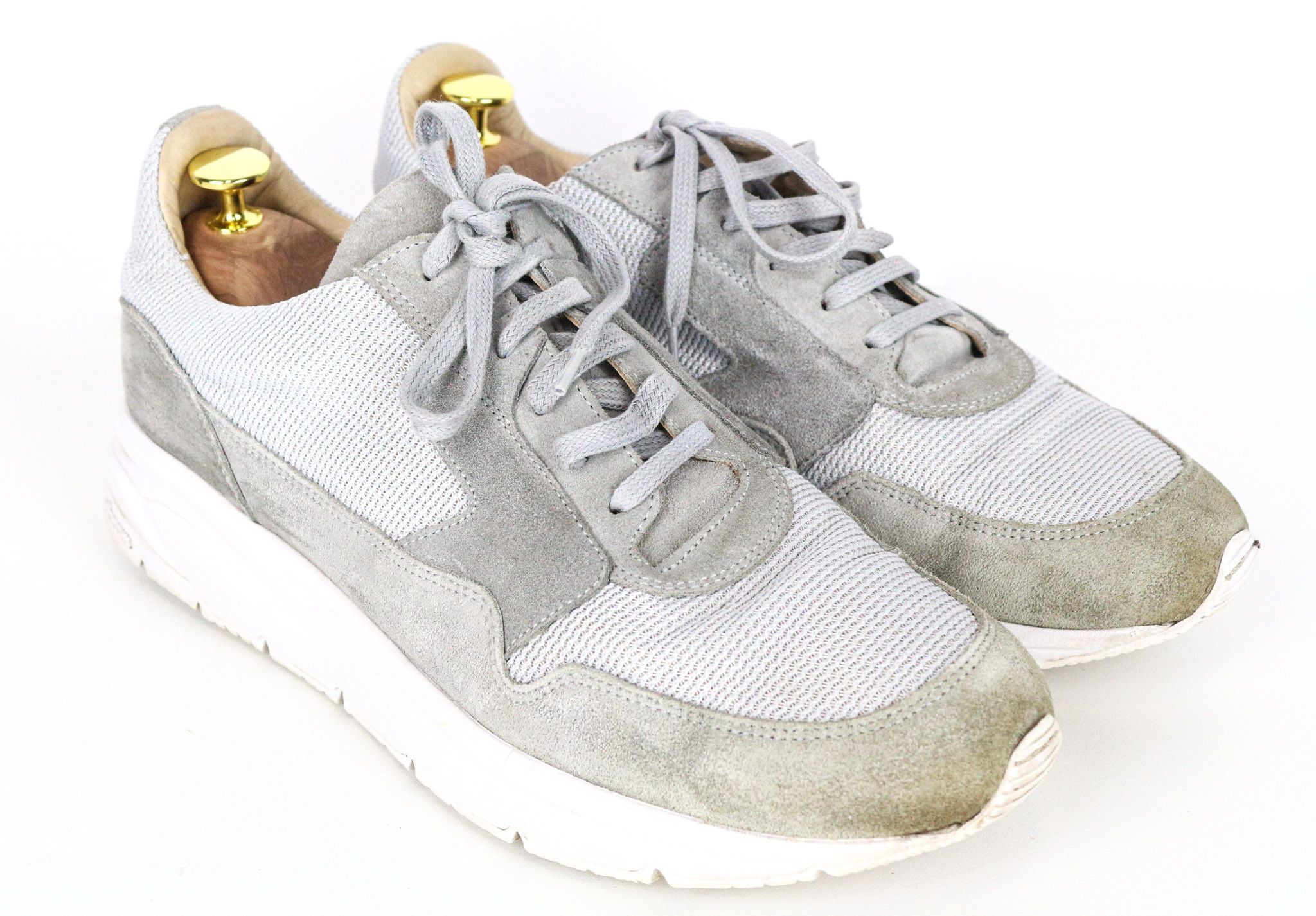 Suitsupply EU43 Grey Suede Leather Textile Vibram Sole 72988 | Grailed