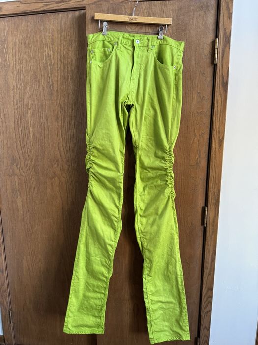 Vlone Vlone Slime Green Stacked denim | Grailed