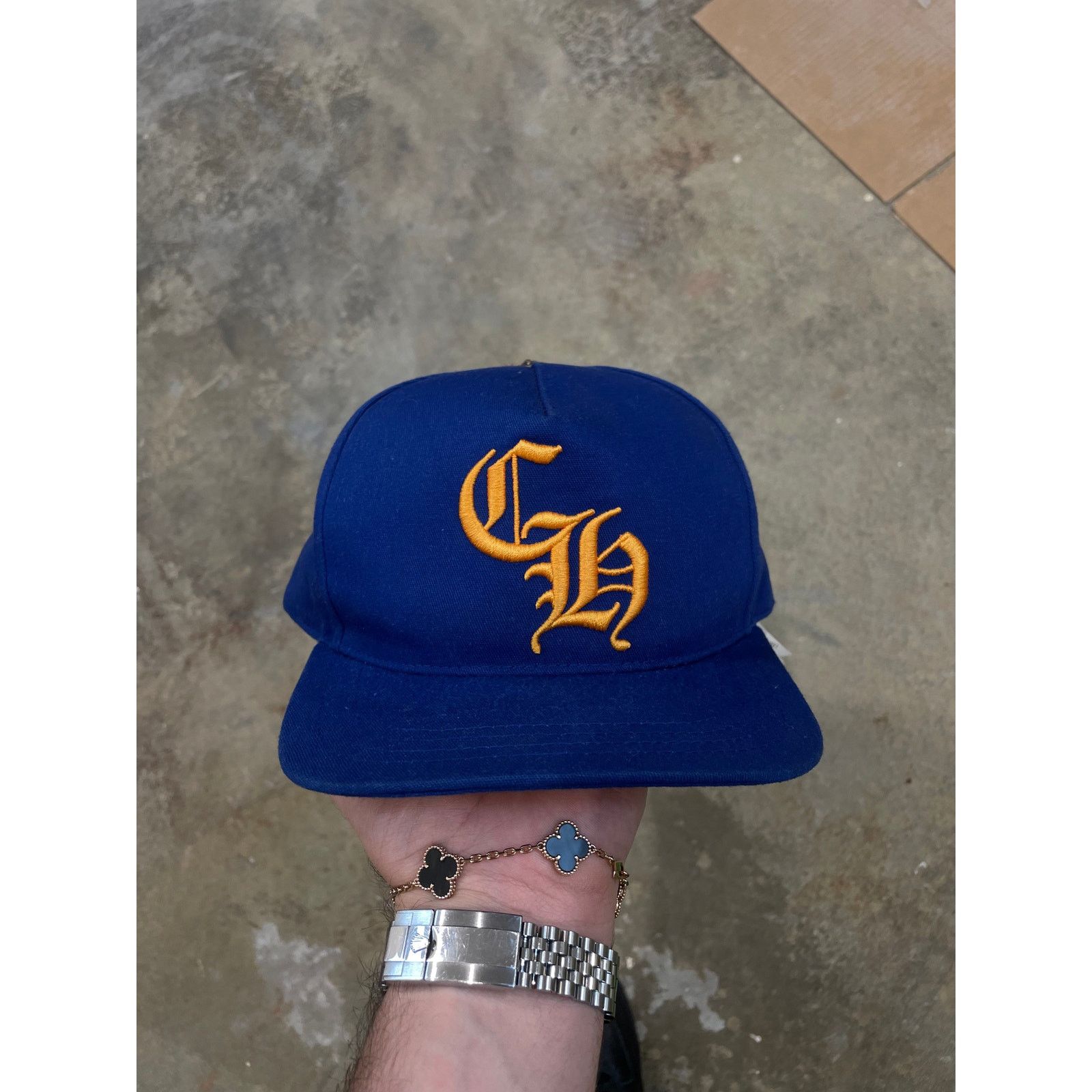 Chrome Hearts Chrome Hearts CH Cap Blue Yellow OS Used | Grailed