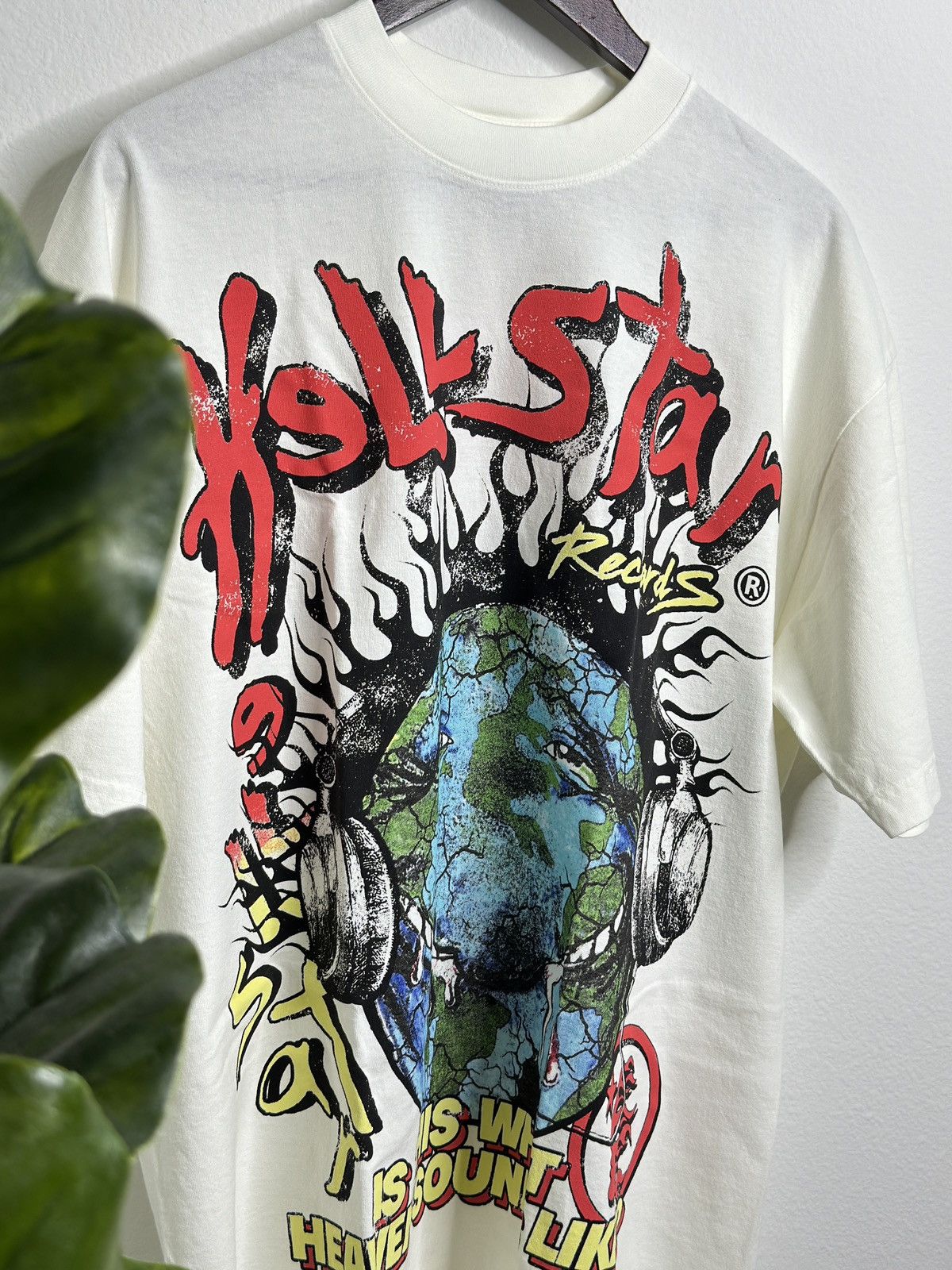 HELLSTAR Hellstar Studios Heaven on Earth Tee Off White | Grailed
