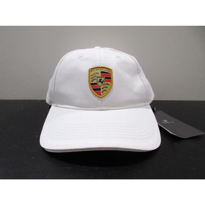 Porsche Design Porsche Hat Cap Strap Back White Emblem German Car ...