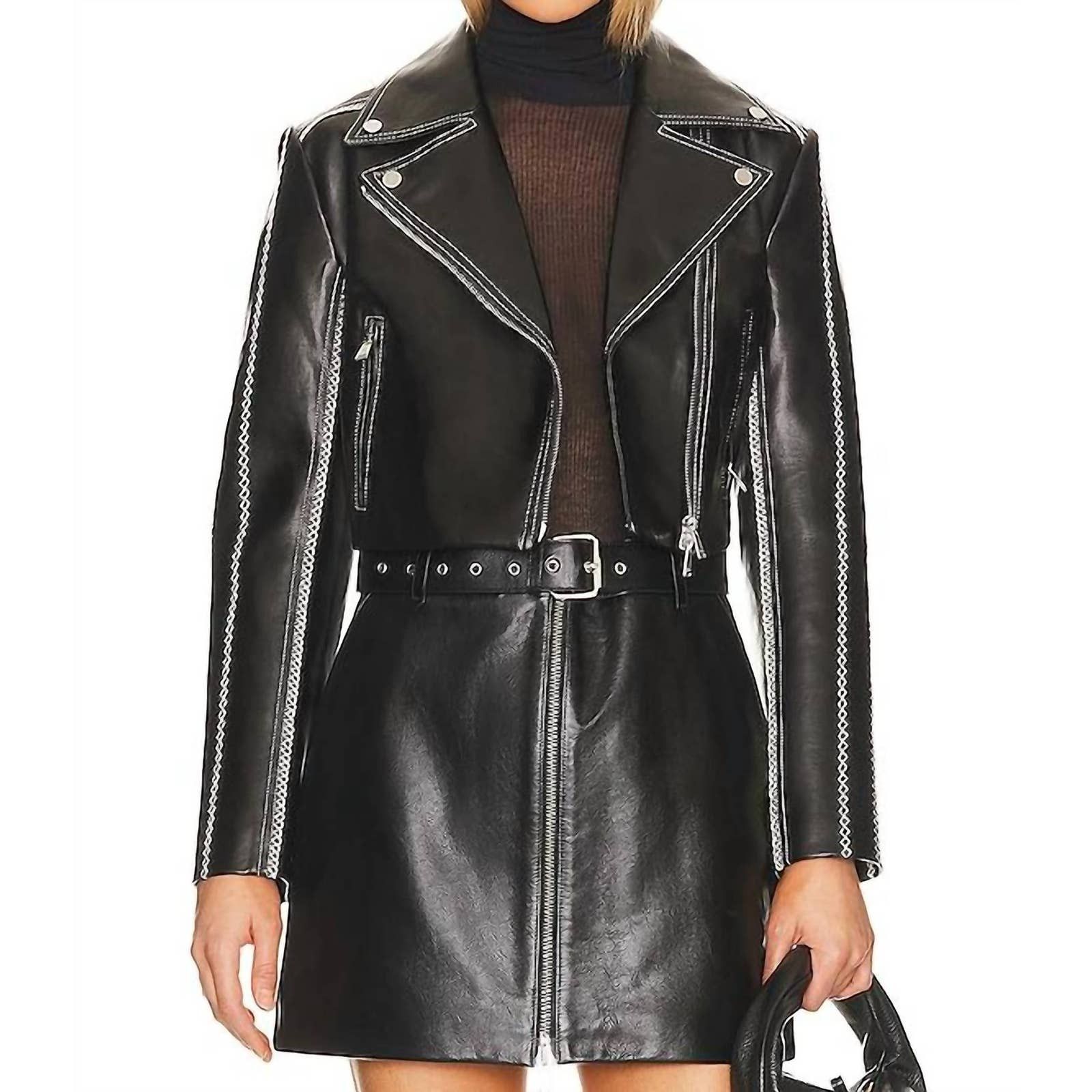 Jonathan Simkhai JONATHAN SIMKHAI Oslo Moto Jacket In Black | Grailed