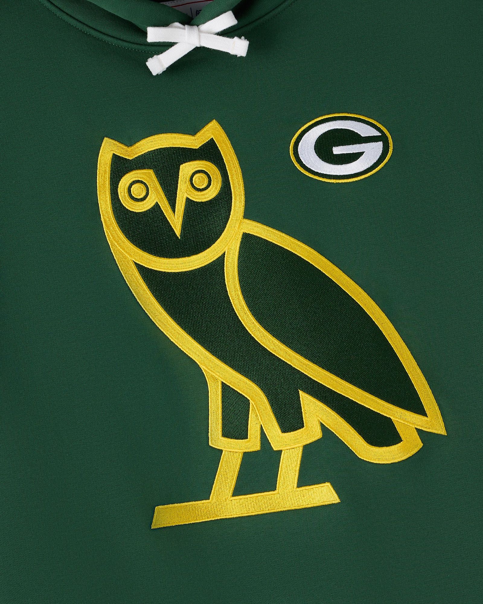 Drake OVO x NFL Green Bay Packers Icon Team OG Owl Hoodie | Grailed