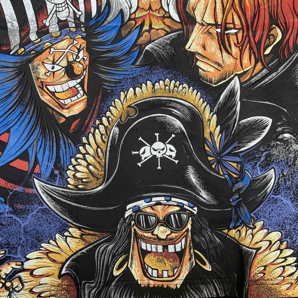 Japanese Brand luffy shanks buggy - one piece x anime tee x gear 5 ...